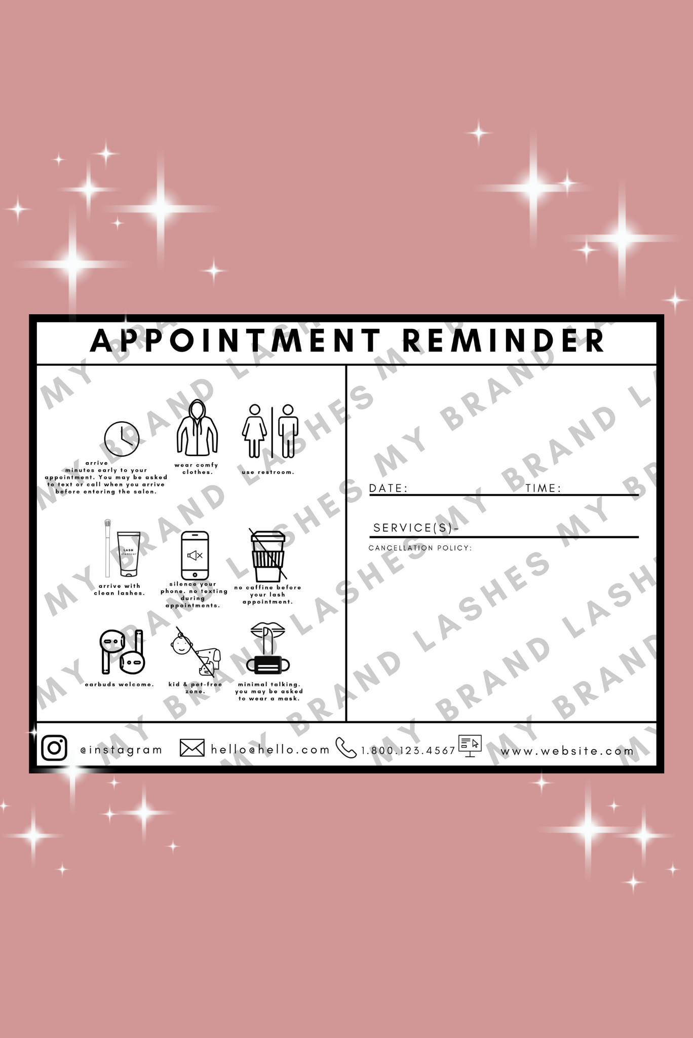 Printable Reminder Cards